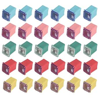 Amazon.com: 30 Pieces Jcase Fuse Assortment Kit Automotive Low Profile ...