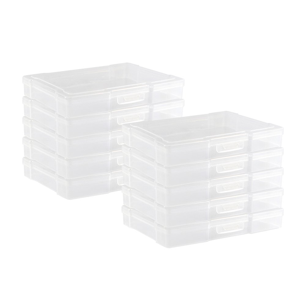 Novelinks Transparent 4" x 6" Photo Storage Boxes - Photo Organizer ...