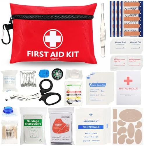 Amazon.com: Mini First Aid Kit, 122 Piece Small First Aid Kit Designed ...