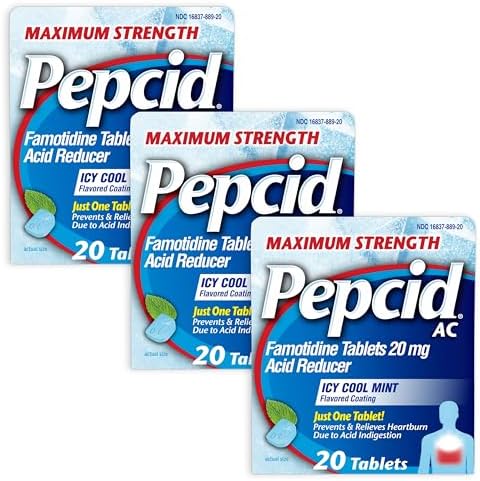 Amazon.com: Zantac 360 Maximum Strength Heartburn Prevention and Relief Tablets, 20 mg ...