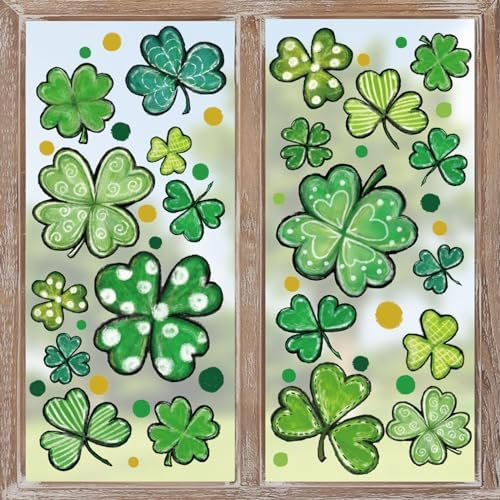 Amazon.com: JarThenaAMCS 6 Sheets St. Patrick's Day Window Clings Irish ...