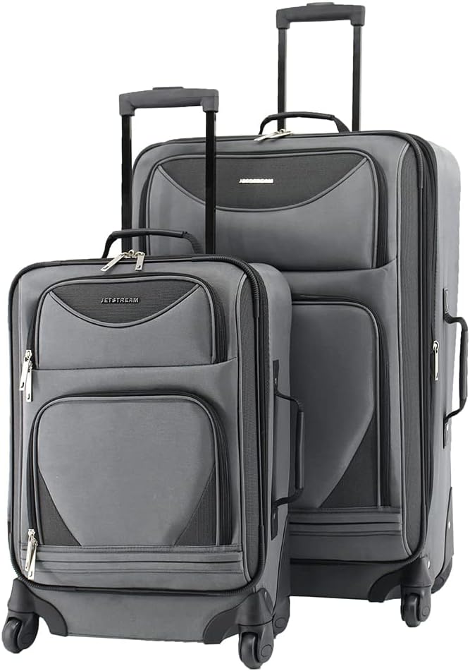 Jetstream 2 Piece Softside Expandable Luggage Set with Dual Front ...