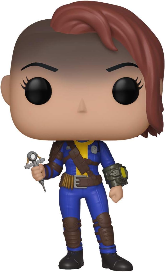 Amazon.com: Funko Pop! Games: Fallout - Vault Dweller Female, Standard ...