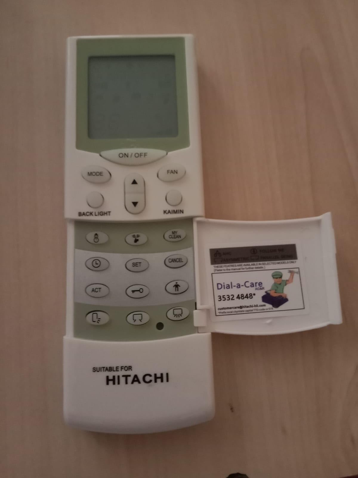 Air Conditioner Remote Compatible for Hitachi Split AC Remote with ...