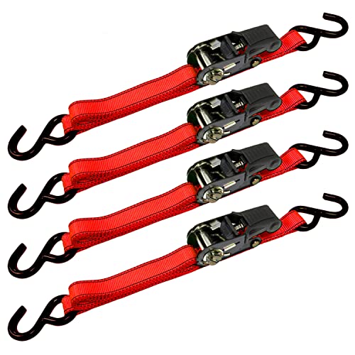 Snapklik.com : Cargoloc Premium Ratchet Tie Downs - 4 Pk - 15 Ft - 500 ...