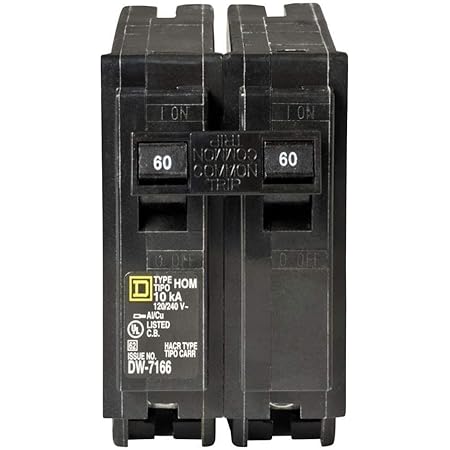 Square D Circuit Breaker, 60 Amp, 3-Pole, EDB34060 - Magnetic Circuit ...