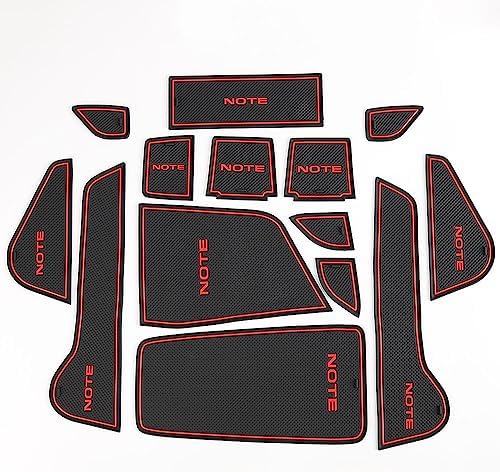 Amazon | LEXLEYS 日産 ノート E13系 オーラ E13系 ドアスロットマット 専用インテリアラバーマットドアポケットマット NOTE コンソールマット 14枚 防キズ 防汚れ ...