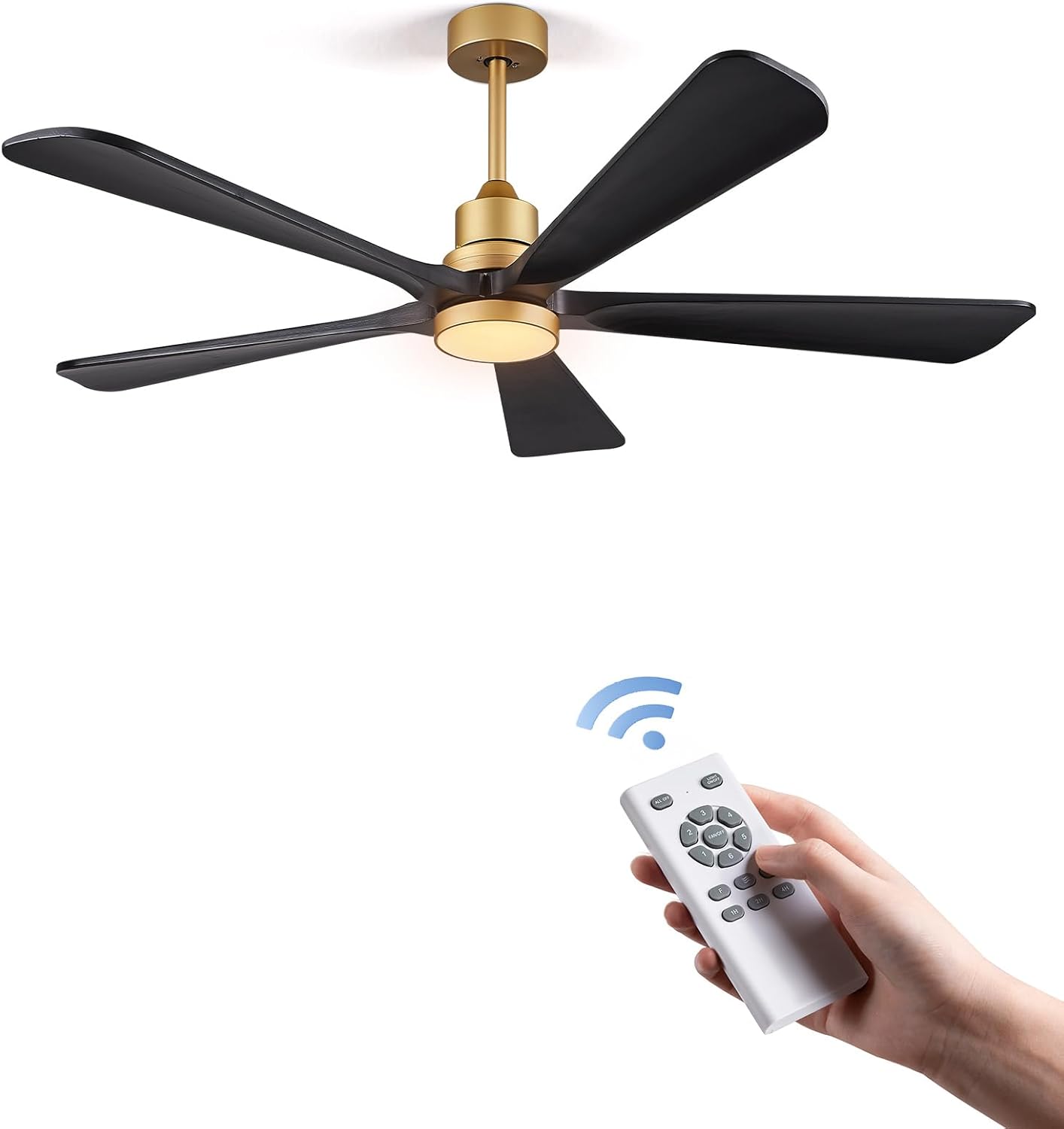 Amazon.com: Ceiling Fans with Lights Remote Control - 52 inch Modern ...