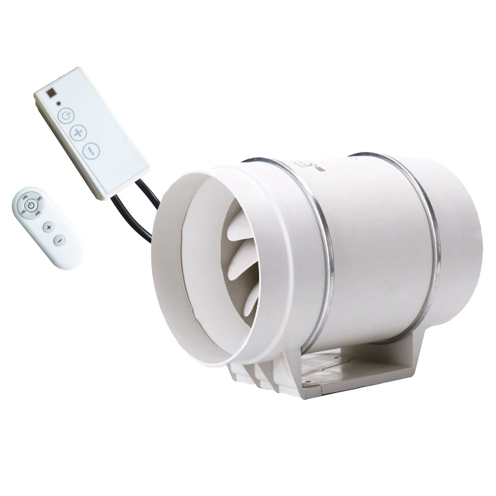 Buy DAYDAY helper Electronic Duct Fan 12 Inch with Remote Control Speed ...