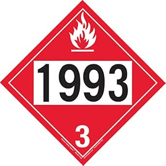 Reliance Label Solutions UN 1993 Class 3 Flammable Liquid 4-Digit ...