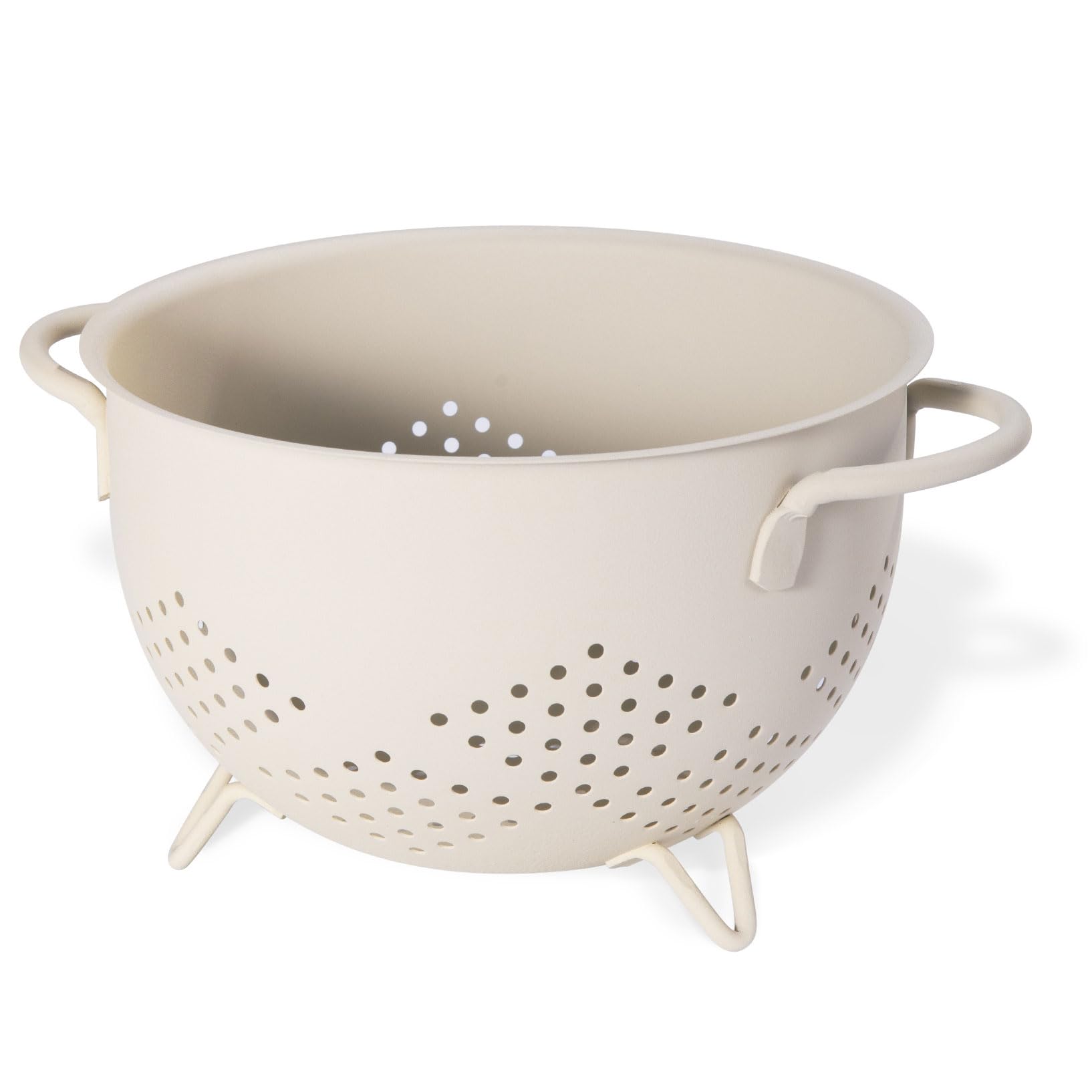 Amazon.com: Metal Colander 5 Quart Powder Coated Self-draining Metal ...