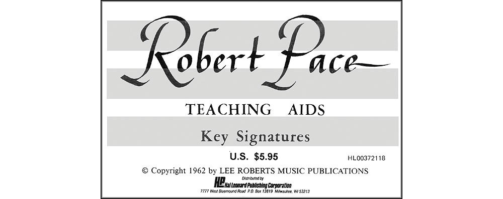 Flash Cards - Key Signatures (Pace Piano): Pace, Robert: 9780793529049 ...