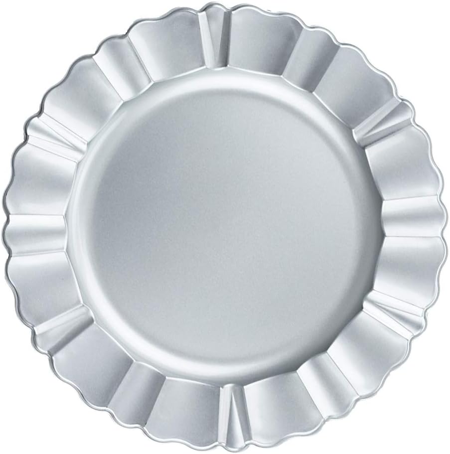 Amazon.com | PaperLanternStore.com Silver Heavy Duty Charger Plate with ...