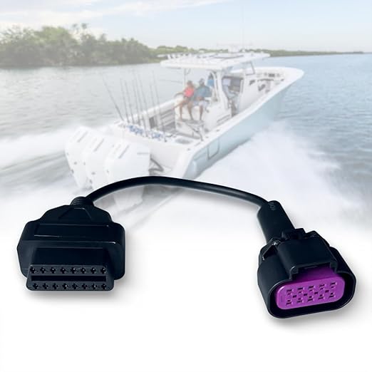DTS for Mercury for Mercruiser Marine Diagnostic OBD2 Adapter 10 Pin ...