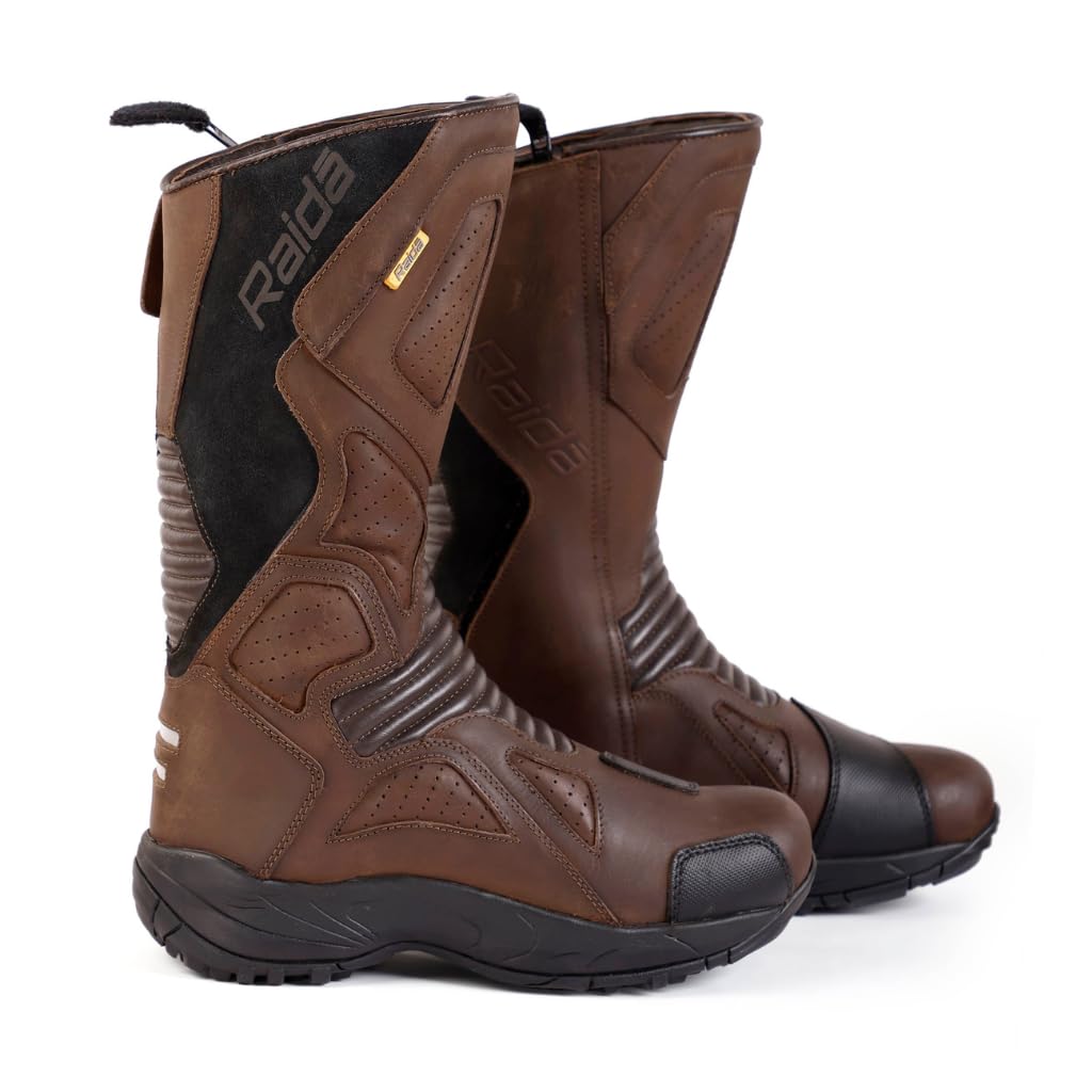 Raida Mens Explorer Motorcycle Riding Boot|Ankle, Shin, & Heel ...