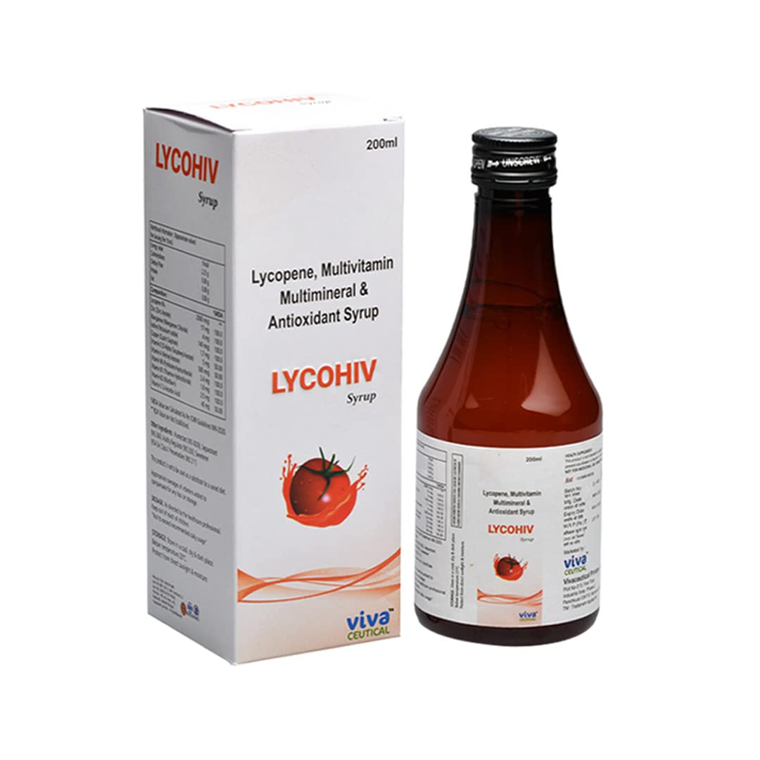 Lycohiv Syrup - Lycopene, Multi-Vitamins, Multi-Minerals and ...