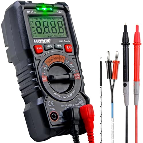 Digital Multimeter MAYILON HT113C,Multimeter Tester with NCV Function ...