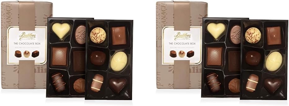 Butlers - The Chocolate Box - Small Ballotin - 160g Box (Pack of 2) : Amazon.co.uk: Grocery
