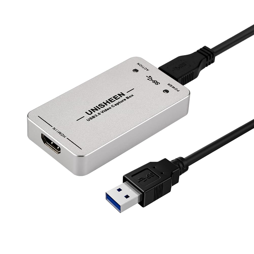Amazon.com: Unisheen 1080P60 HDMI Video Capture Card，USB 3.0 HDMI Video ...