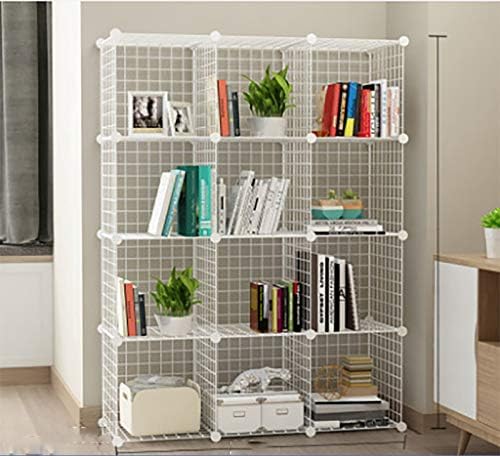 AUKO DIY Metal Wire Storage Cubes Grid Organizer Modular Wire Shelving ...