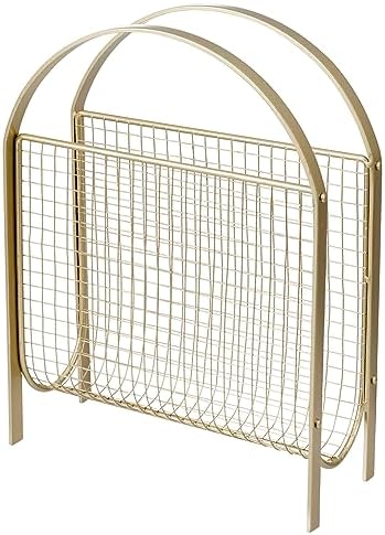 Amazon.com: MyGift Mid-Century Magazine Holder Floor Standing Rack ...