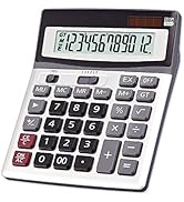 OFFIDIX Large Key Calculators Office Desktop Calculator, Dual Power ...