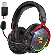 Ozeino OW810 Gaming Headset 40h Battery & Play When Charging, 2.4GHz ...