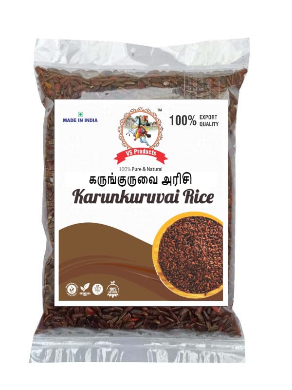 VS Products Karunkuruvai Rice, 950g Karunguruvai Rice, Traditional Red ...