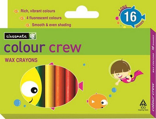 Classmate Wax Crayons - Long (16 Shades) : Amazon.in: Home & Kitchen