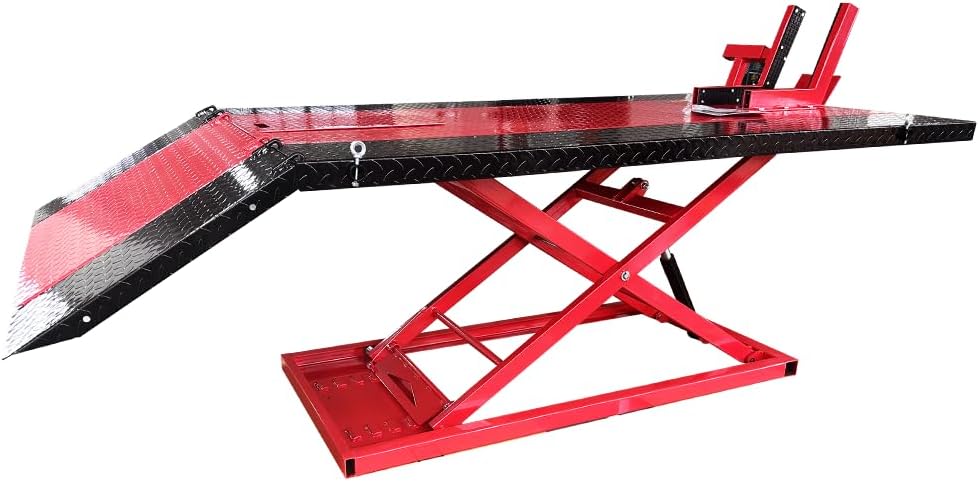 Amazon.com: KATOOL Motorcycle ATV Lift 1500 Lbs Pedal Hydraulic Pump ...