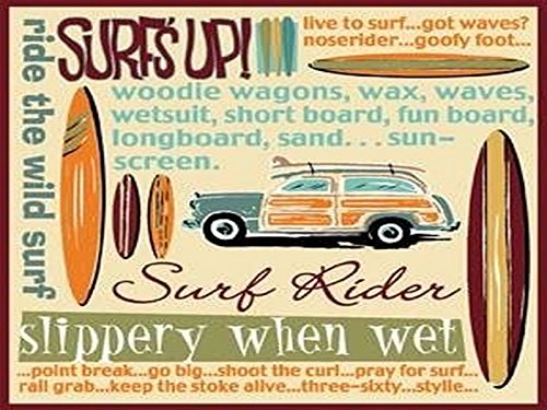 Surf's up by Heidi Dobrott 12 x 12 Art Print Poster Surfing Terms ...