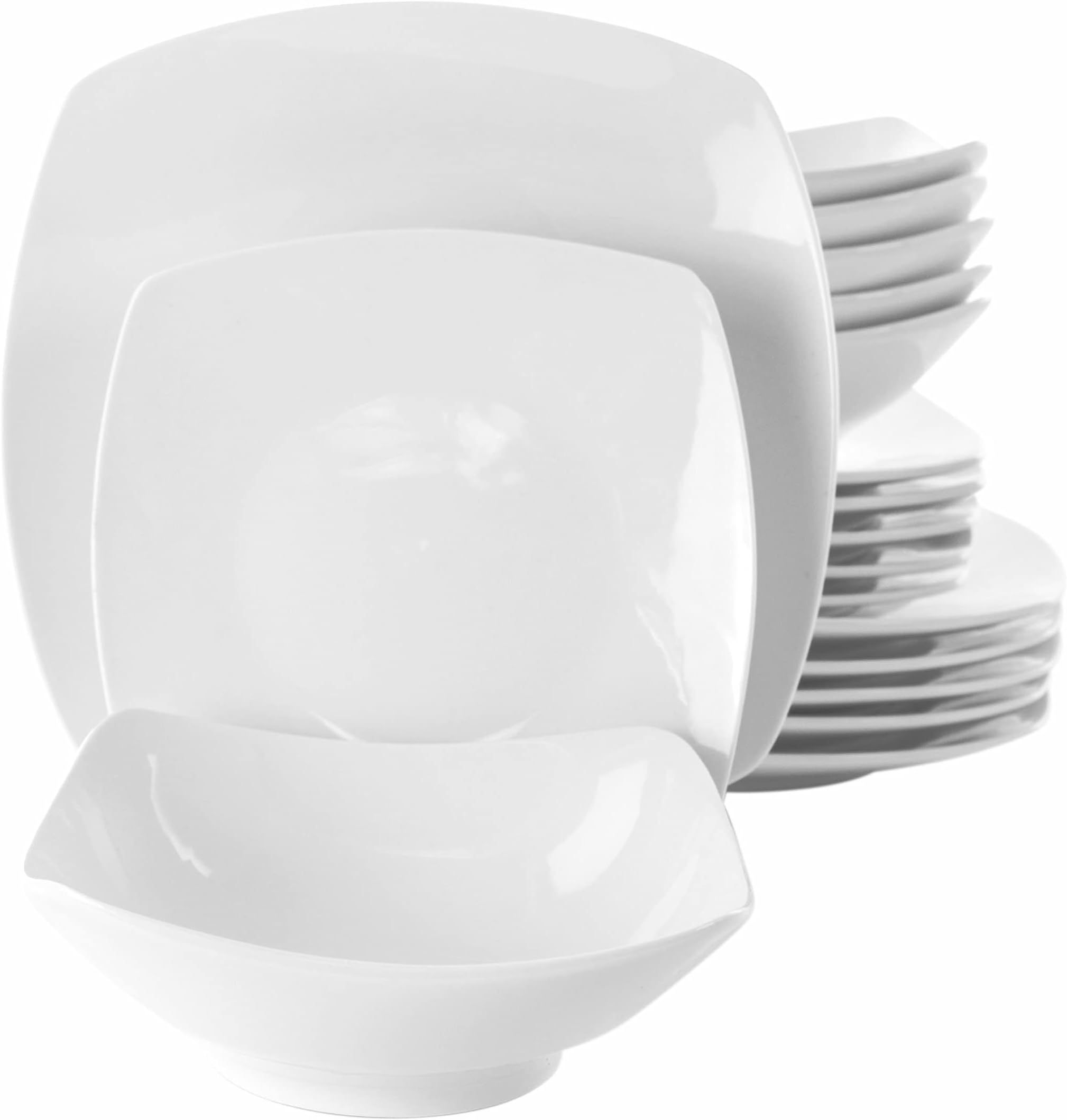 Amazon.com | Gibson Home Zen Buffet Dinnerware, 8-Piece Porcelain Chip ...