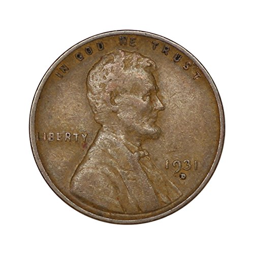 1931 D Lincoln Wheat Penny Cent Very Fine Details at Amazon's ...