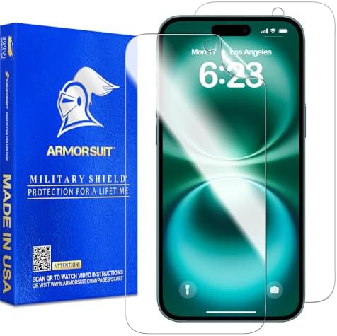 Amazon.com: ArmorSuit 2 Pack for iPhone 16 Screen Protector Case ...