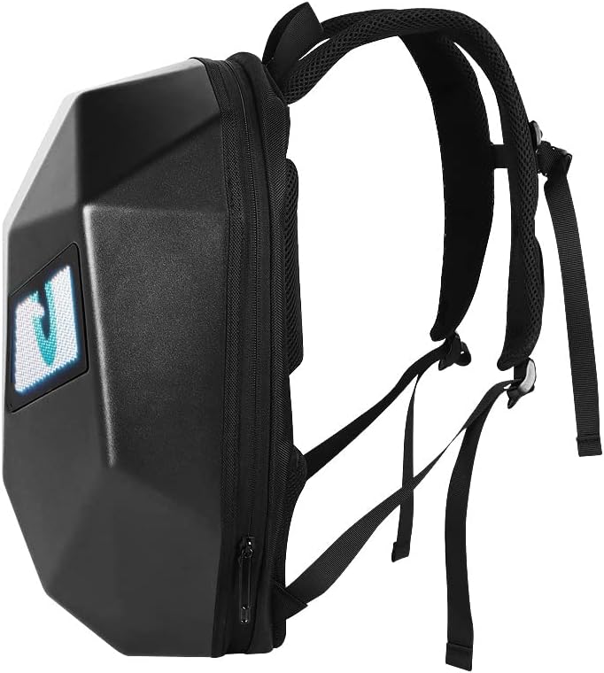 Sinfas Mochila LED para motocicleta, 16 pulgadas (negro), bolsa rígida ...