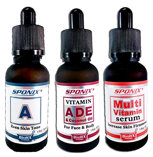 Amazon.com : Top Vitamin Oil Set - Best 3 Serums - Vitamin A, Vitamin ...