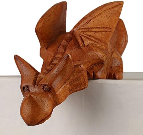 Amazon.de: ART-CRAFT Holz-Drachen Schnitzerei aus Suar Holz 14cm