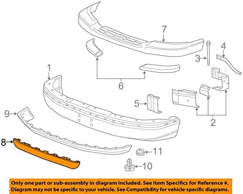 Amazon.com: GM Genuine 25802220 Air Deflector, Front : Automotive