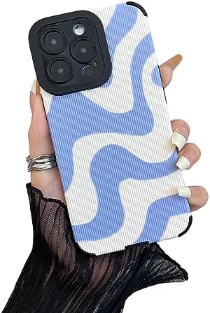 iPhone 12 Pro Max Cellular Phone Case, ProCute Wave Pattern Silicone ...