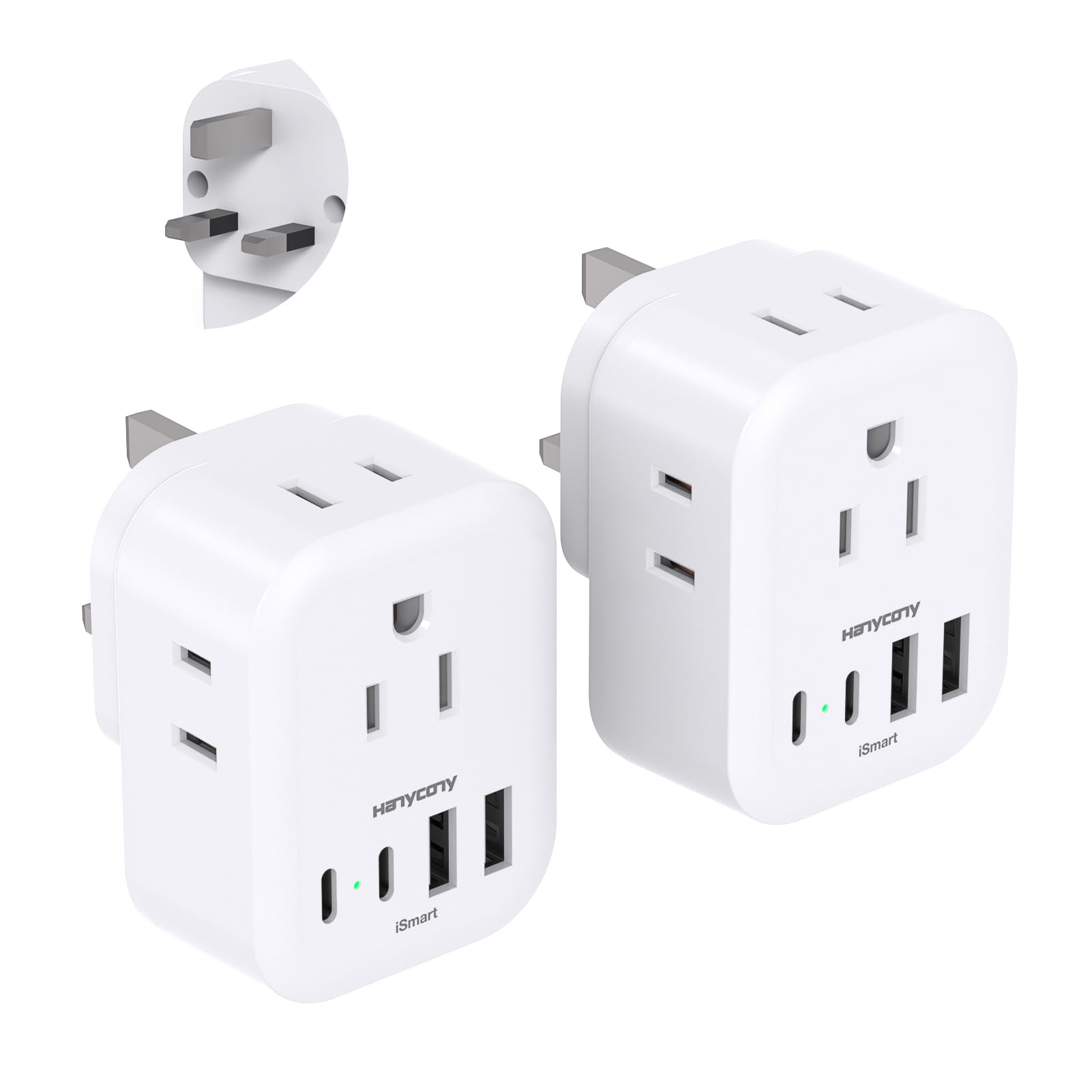 Amazon.com: 2 Pack US to UK Ireland Travel Plug Adapter, Type G Plug ...