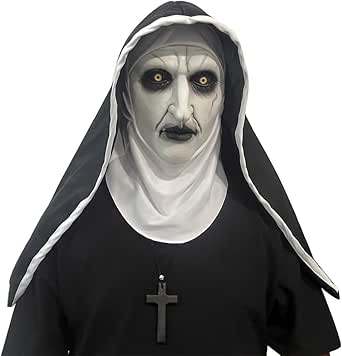 Amazon.com: ACBAGI The Nun Mask Full Head Scary Halloween Costume for ...
