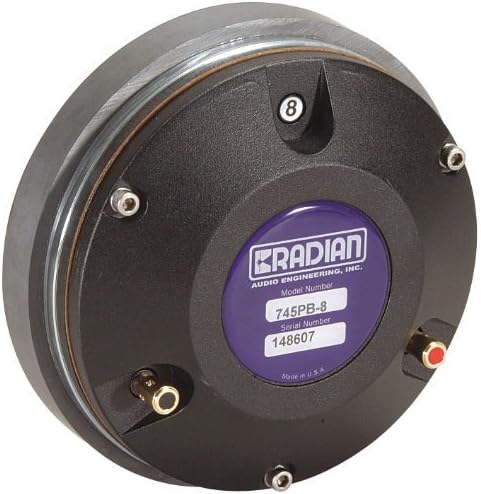 Amazon.com: Radian 745PB-8 1.4" Aluminum Horn Driver 8 Ohm 4-Bolt ...