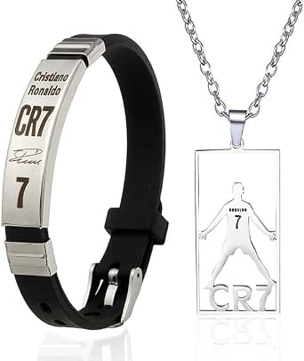 Football Star Inspirational Bracelets and Necklace Set, Adjustable ...