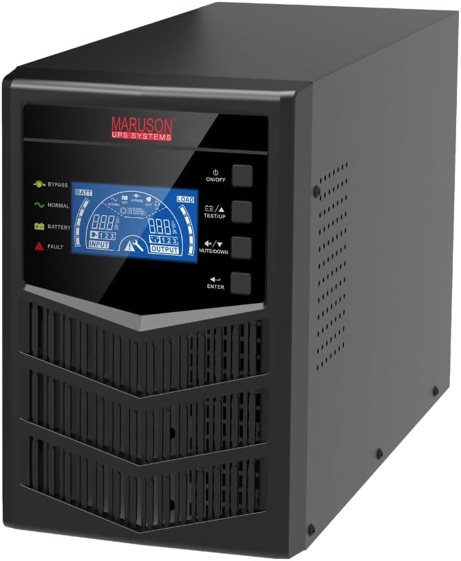 Amazon.com: MARUSON 1000VA Online UPS Battery Backup, Double-Conversion ...