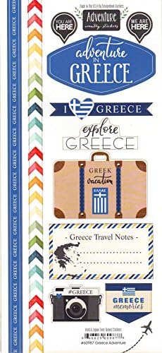 Amazon.com: Greece Adventure Cardstock Scrapbook Stickers (60987)