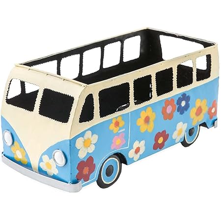 Amazon.com : The Bridge Collection Hippy Vehicle Planter Pot (Peace Bus ...