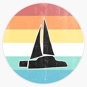 Amazon.com - Catamaran Sticker Bumper Sticker Vinyl Decal 5