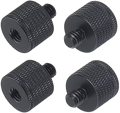 Amazon.com: MECCANIXITY 4Pack Mic Stand Adapter M6 Female to 1/4 Male ...
