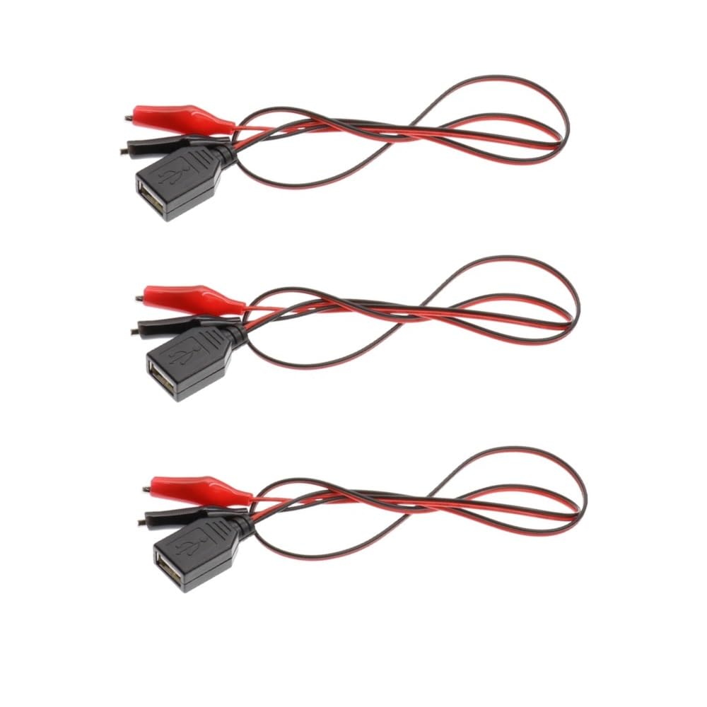 Alligator Test Clips Clamp to USB Male/Female Connector Power Supply ...