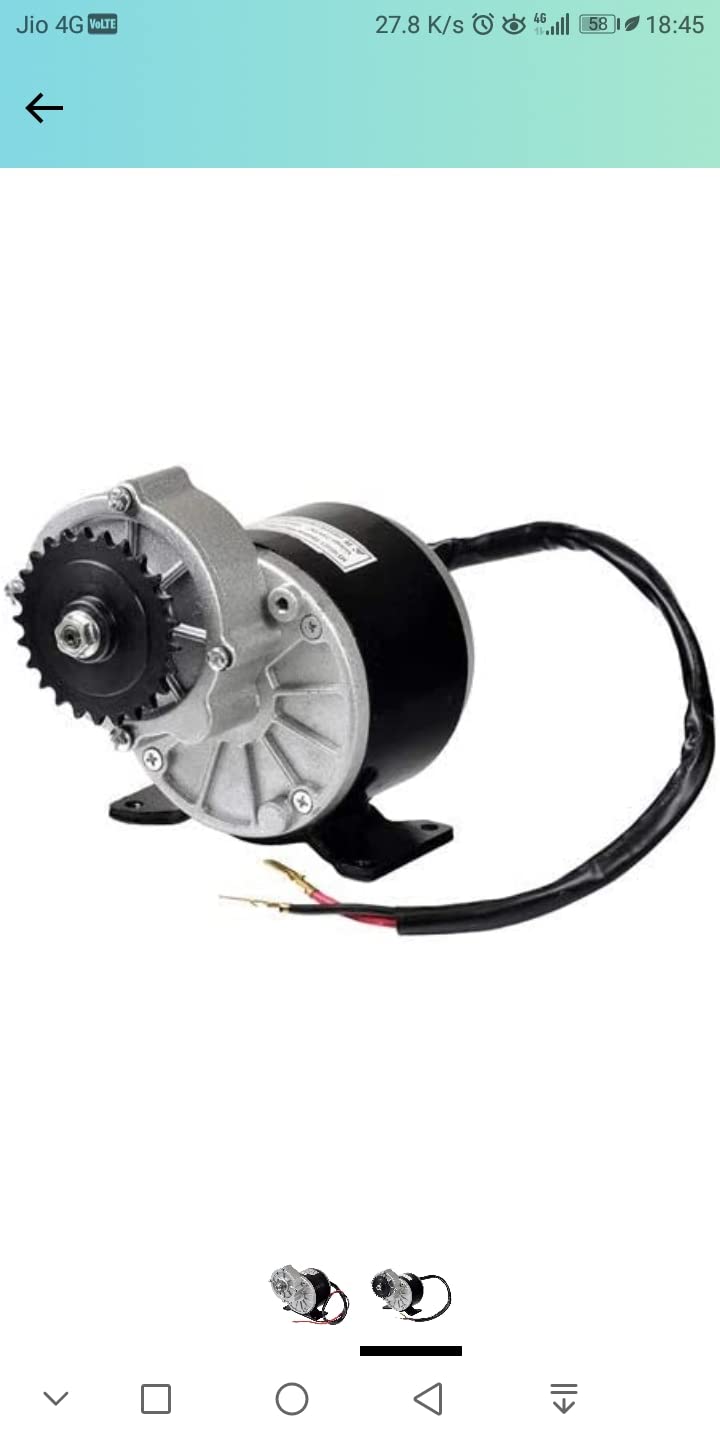 Techtonics MY1016Z3 24V 350W Geared DC Motor for E-bike Bicycle ...